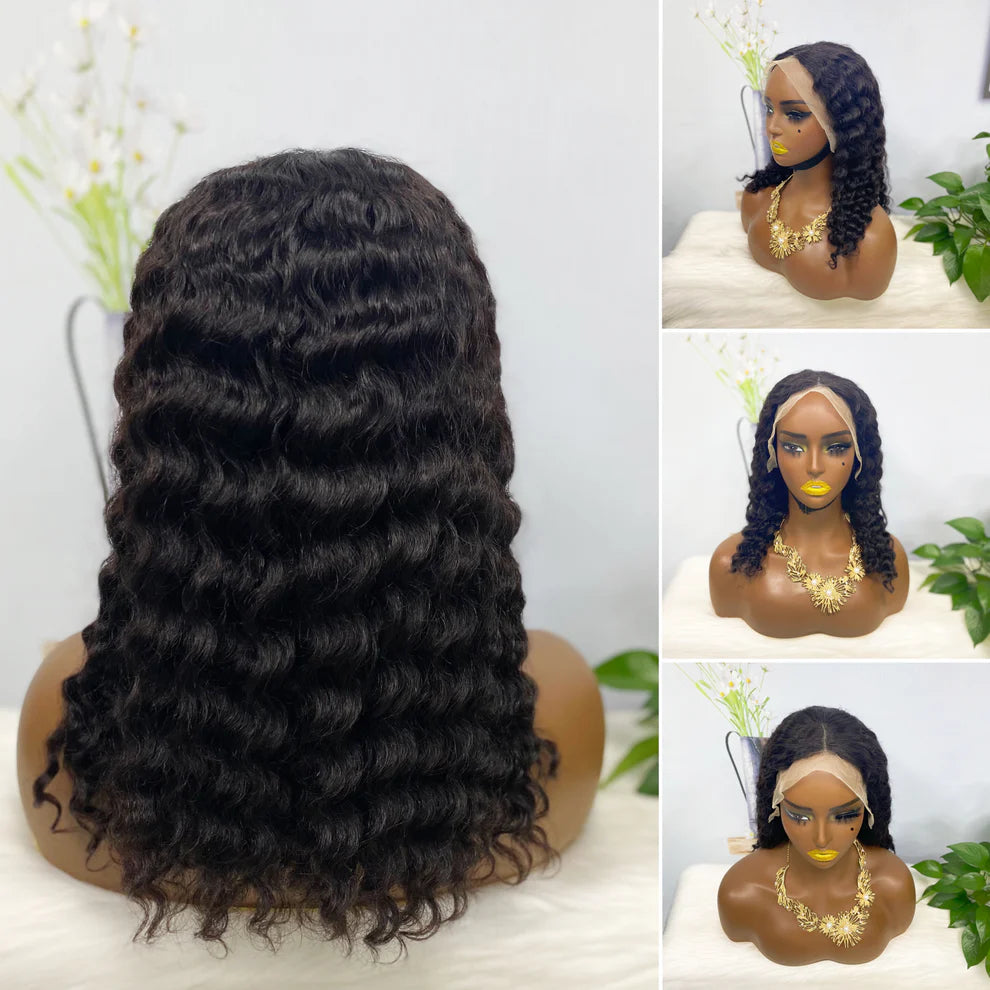 Natural Color Bob Wig – Virgin Human Hair in 4 Textures | House of ...